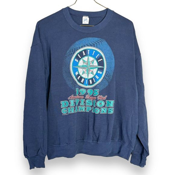 Fruit of the Loom | Sweaters | Vintage 995 Seattle Mariners Sweatshirt ...